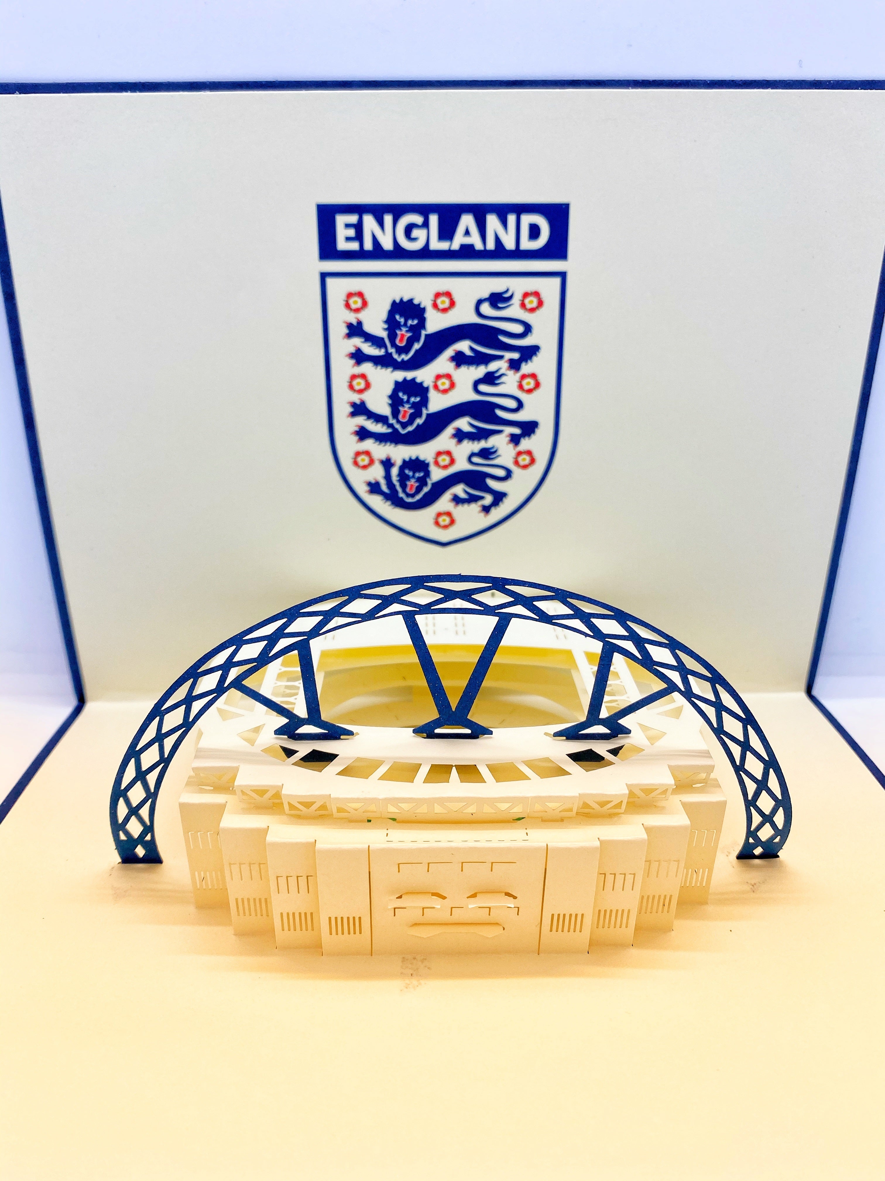 Pop-up Card _ England Wembley Stadium – Toy Farm Pty Ltd