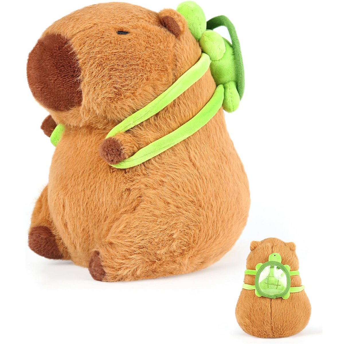 Capybara With Turtle Backpack Plush Toy – Toy Farm Pty Ltd