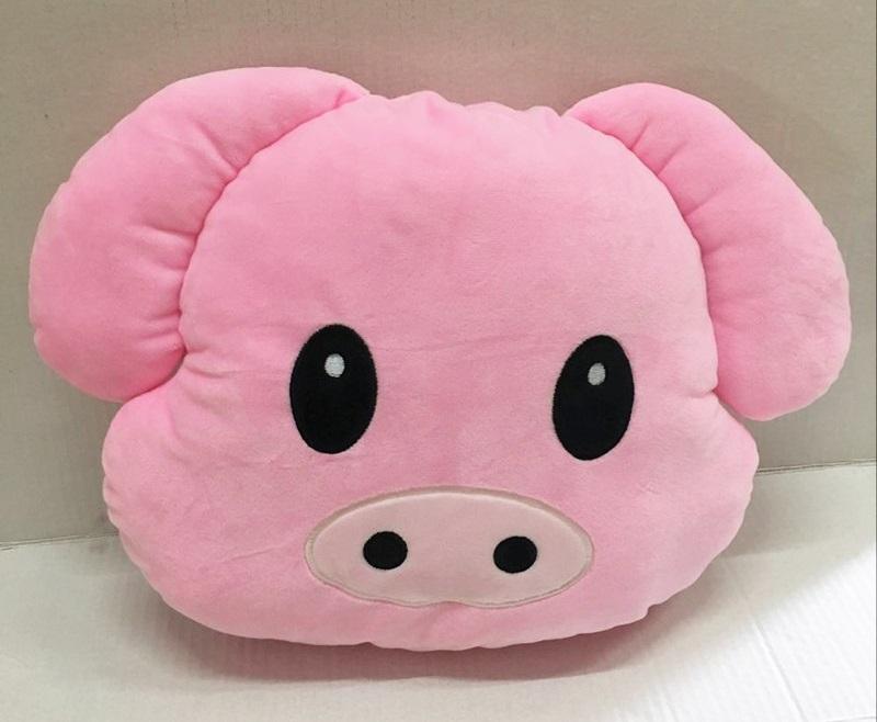 Emoji Pig Pillow – Toy Farm Pty Ltd
